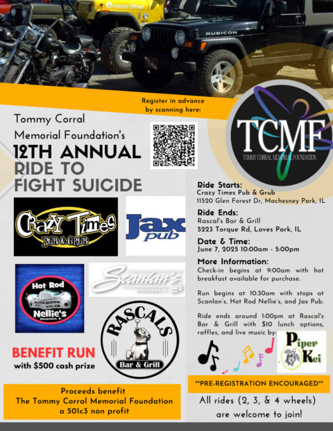 12th Annual Memorial Ride to Fight Suicide | Tommy Corral Memorial ...